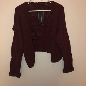 moon & madison | Sweaters | Moon Madison Chenille Cropped Cardigan Diy ...